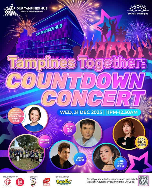 Countdown 2026: Tampines Concert & Fireworks | Tampines Hub News