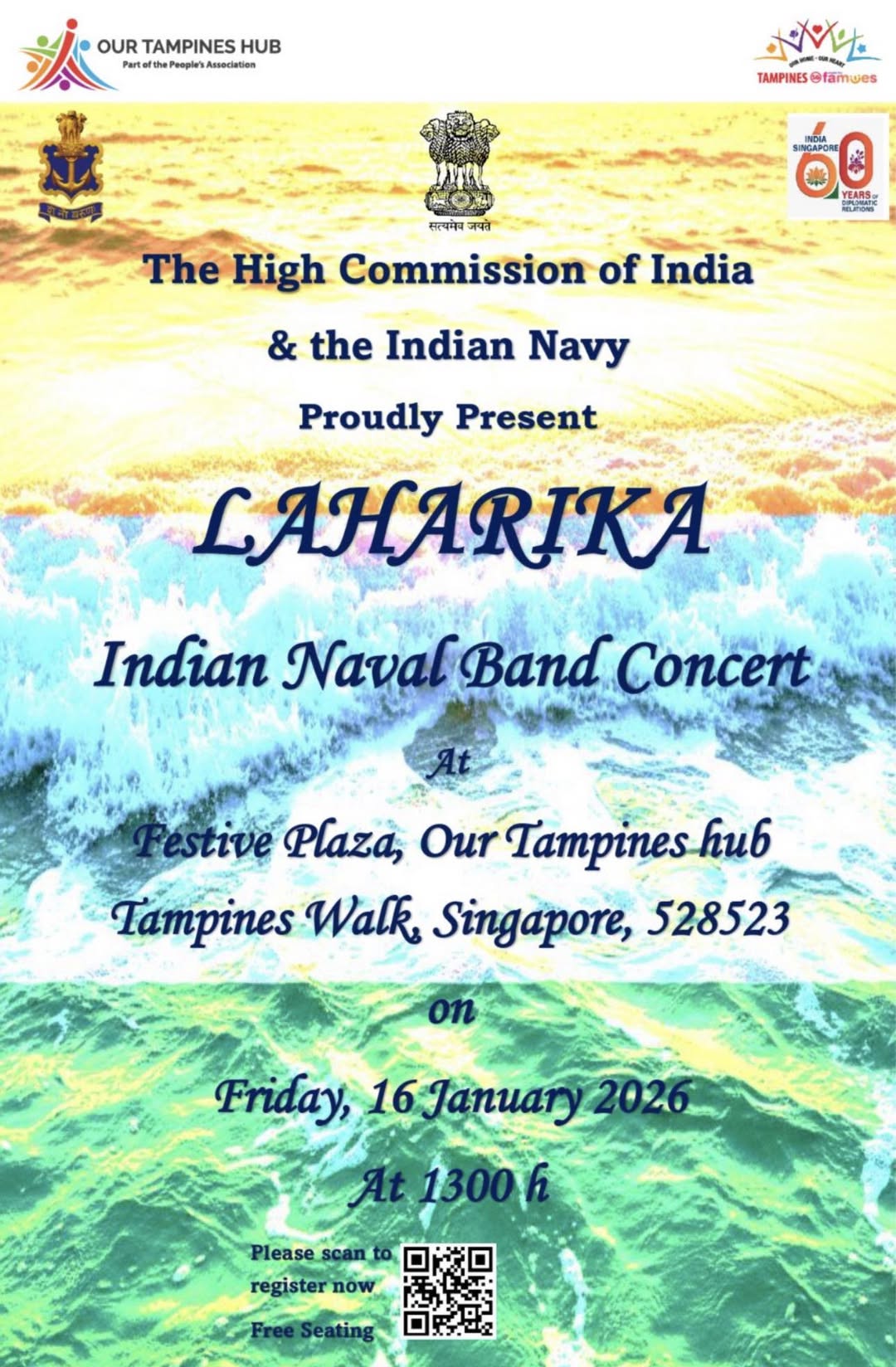 Free Indian Naval Band Concert at Our Tampines Hub | Tampines Hub News
