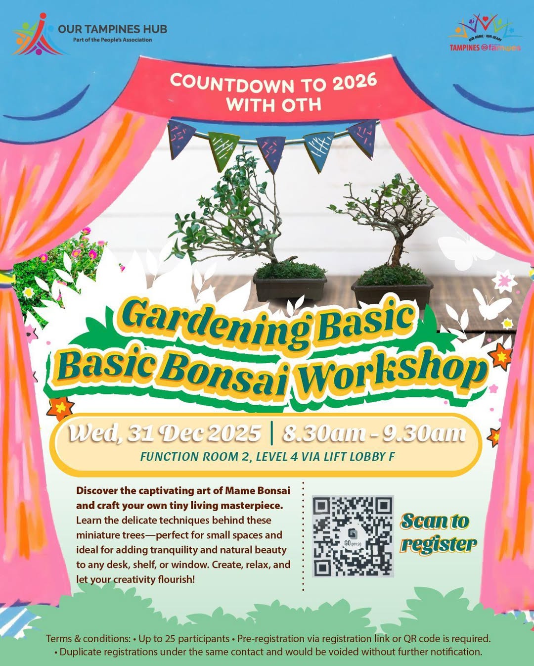 Mame Bonsai: Master Miniature Tree Art | Tampines Hub News