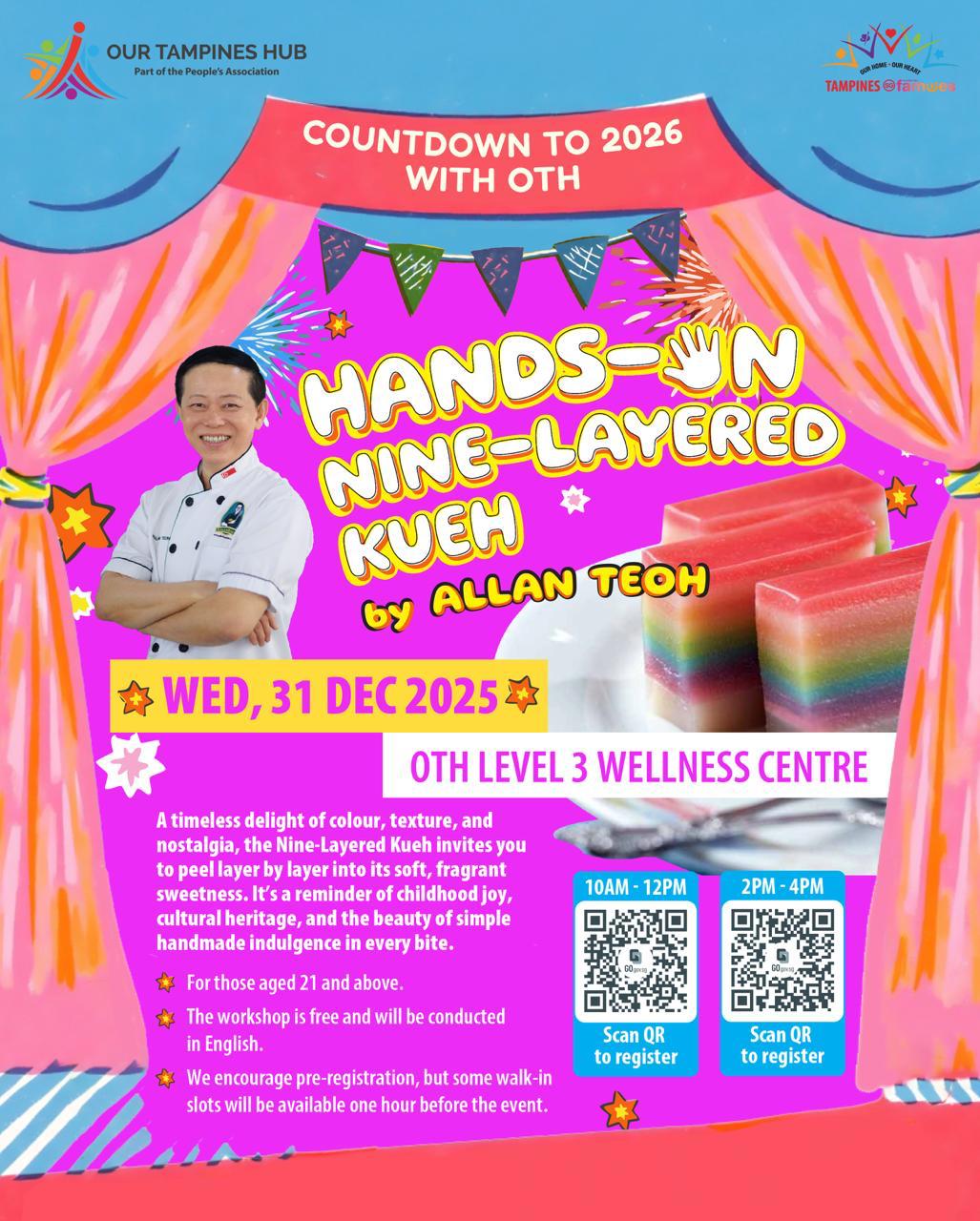 New Year's Eve 9-Layer Kueh Workshop at OTH | Tampines Hub News